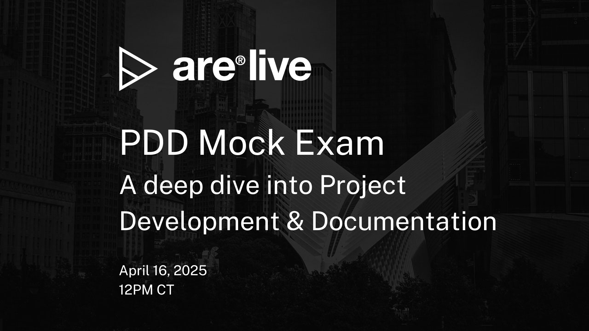 ARE Live: Project Development & Documentation Mock Exam | ARE 5.0 PDD Exam 2025